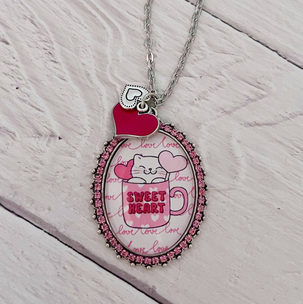 Cup of Sweetheart Cat Necklace – Kole Jax Designs